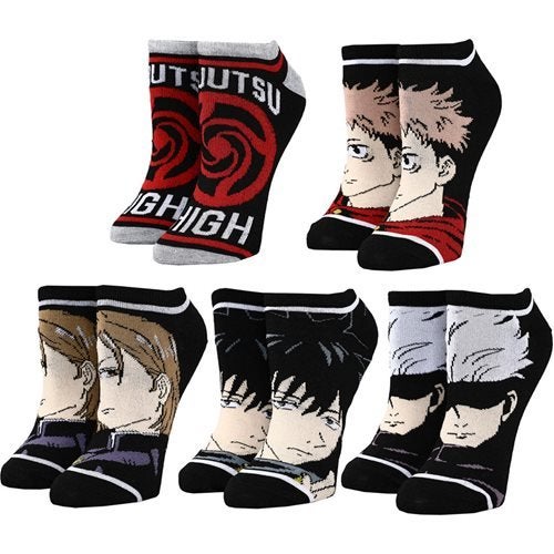 Jujutsu Kaisen Juniors 5 Pack Sock Set | Isle Of Misfits